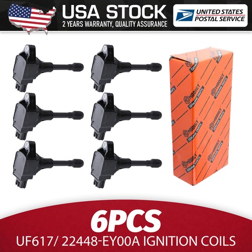 Durable Ignition Coils OEM UF617/22448-EY00A 6Pcs For Infiniti JX35 3 ...
