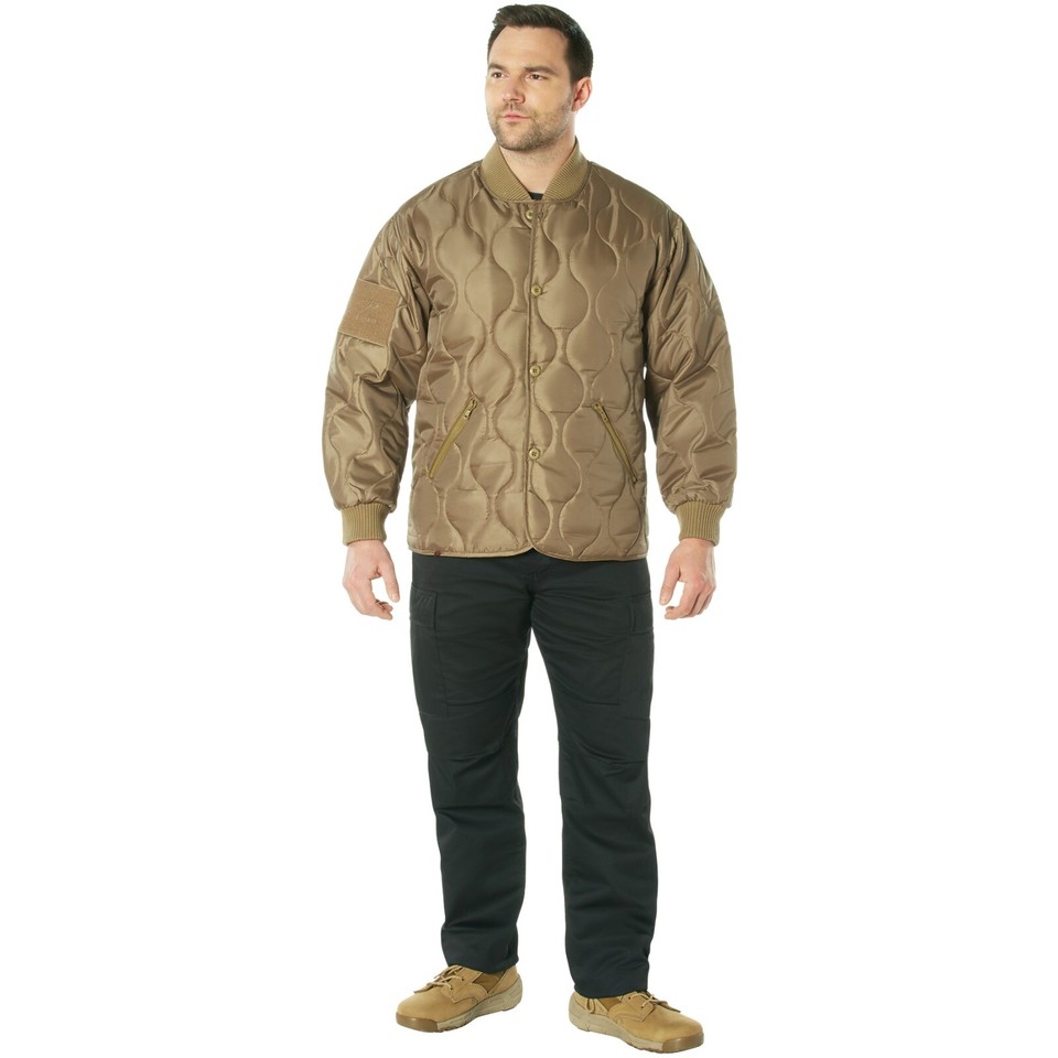 Men's Military Style Quilted Woobie Fashion Jacket | eBay