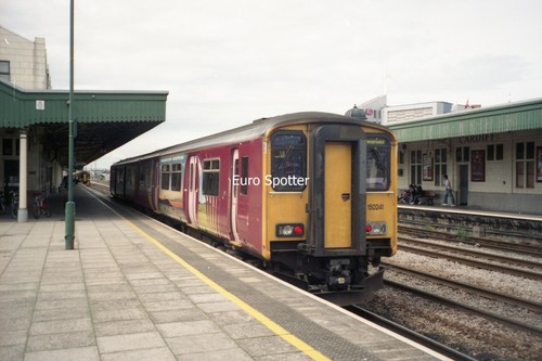 B213 35mm Negative British Railways Class 150 150241 @ Cardiff [2 ...