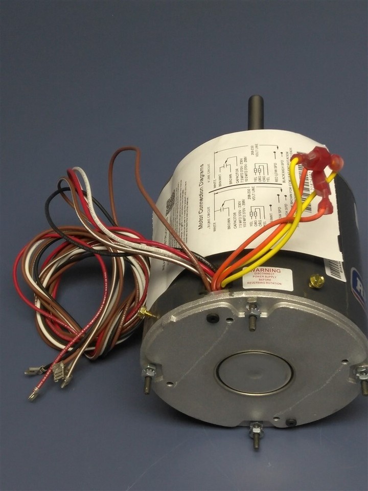 US Motors 5464 Rescue 5.6" Condenser Fan Motor, 208-230V, 1/3-1/6 HP ...