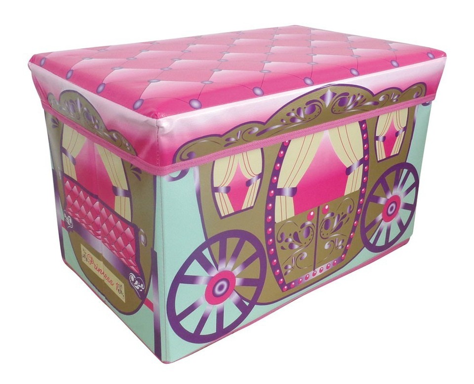 Large Collapsible Storage Box Folding Jumbo Storage Chest Kids Room Toy ...