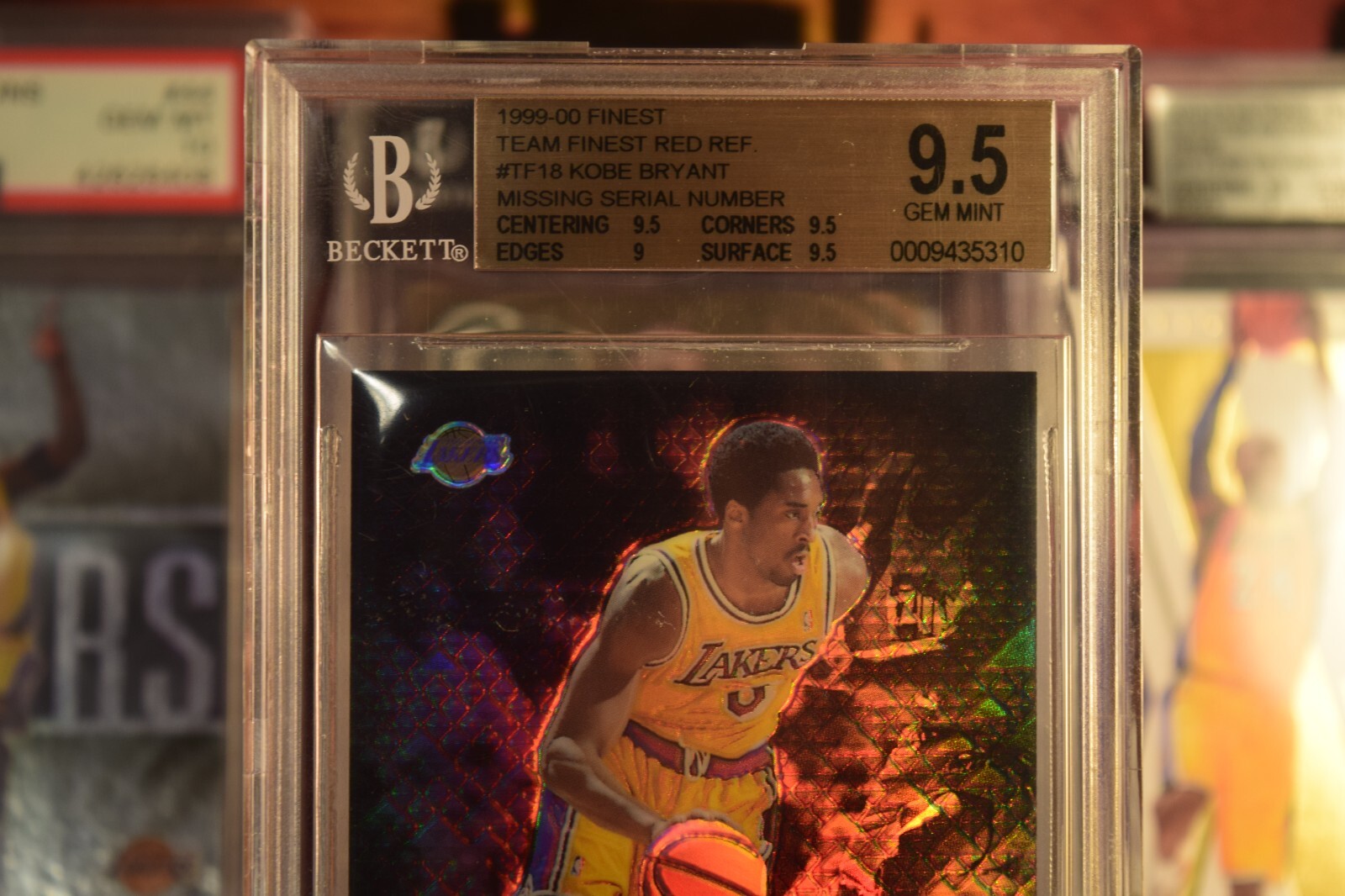 1999-00 Topps Finest - Team Finest Red Refractor #TF18 Kobe Bryant /50 ...