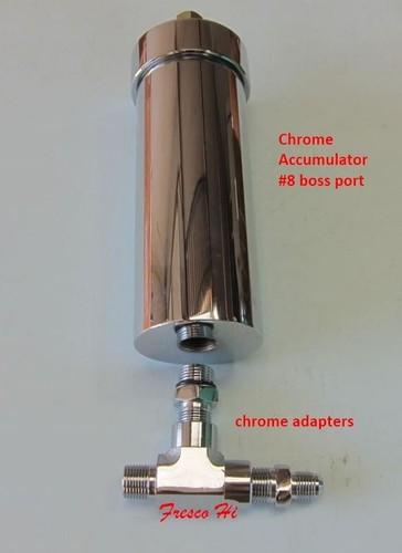 Lowrider Hydraulics Accumulator | Boss 8 Port | Pre-Charged | Adapters ...