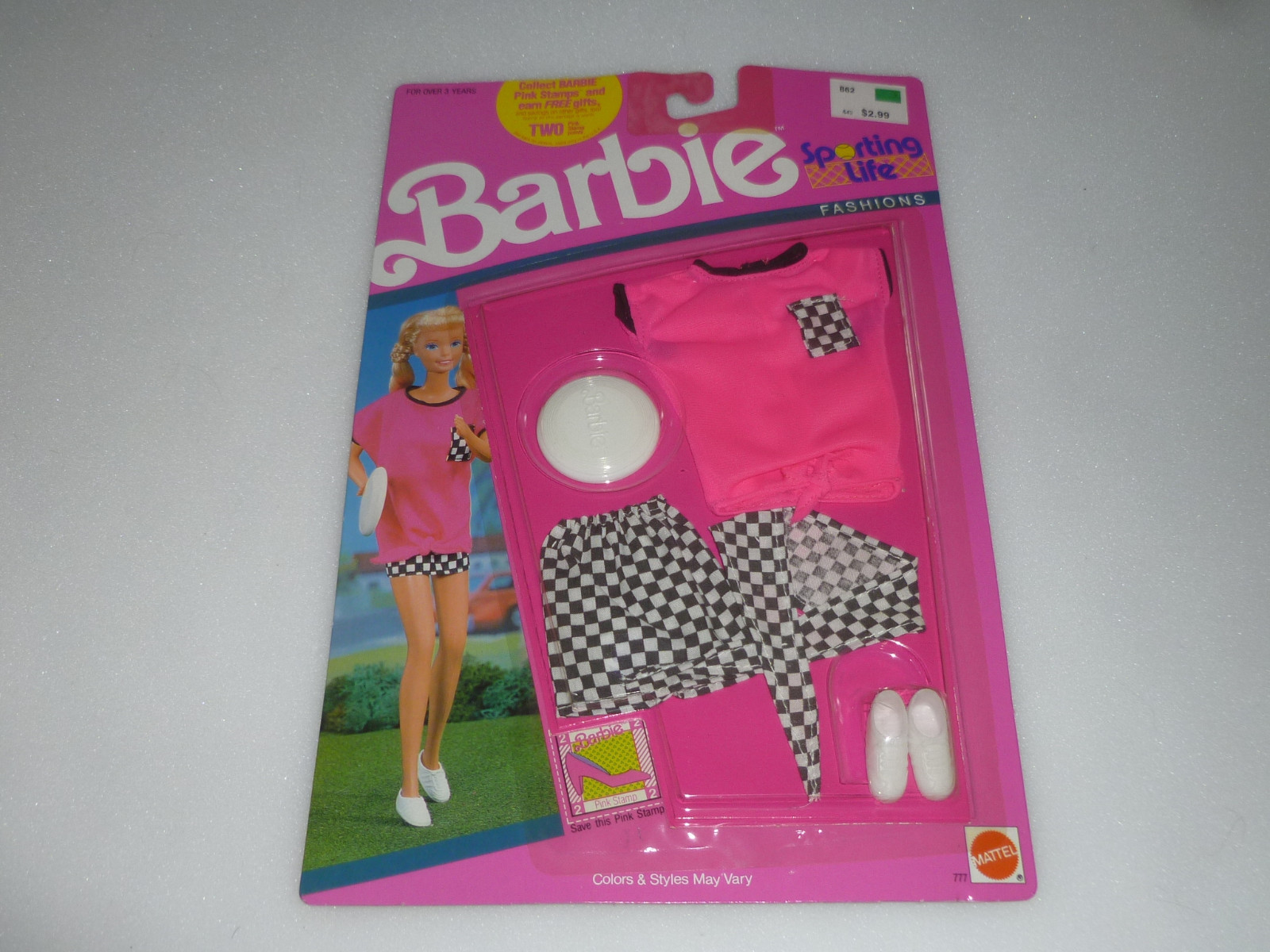 NEW ON CARD BARBIE SPORTING LIFE FASHIONS CHECKERS OUTFIT SET 777 ...