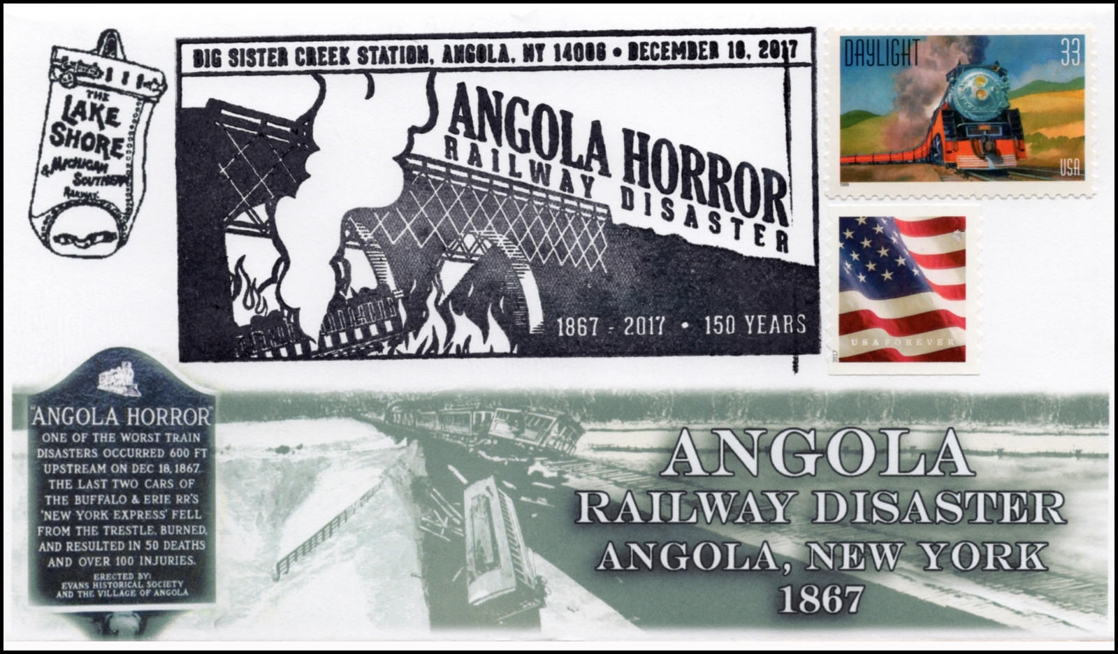 17-411, 2017, Angola Horror, Railroad Disaster, Pictorial, Event Cover ...