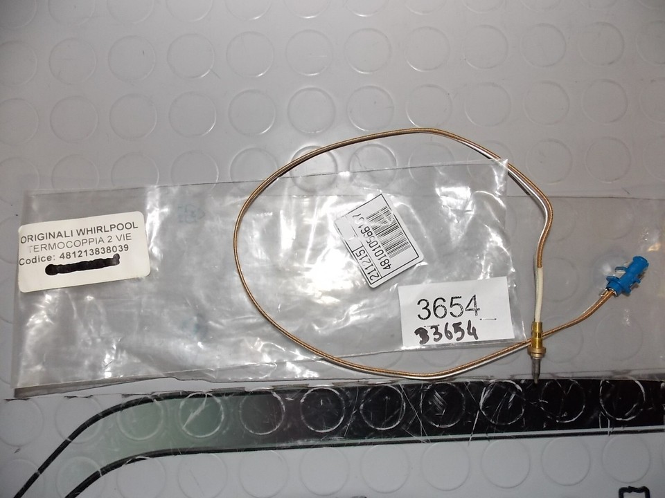 Thermocouple Burner Kitchen Cooktop Ignis Whirlpool Original 4812138380 ...