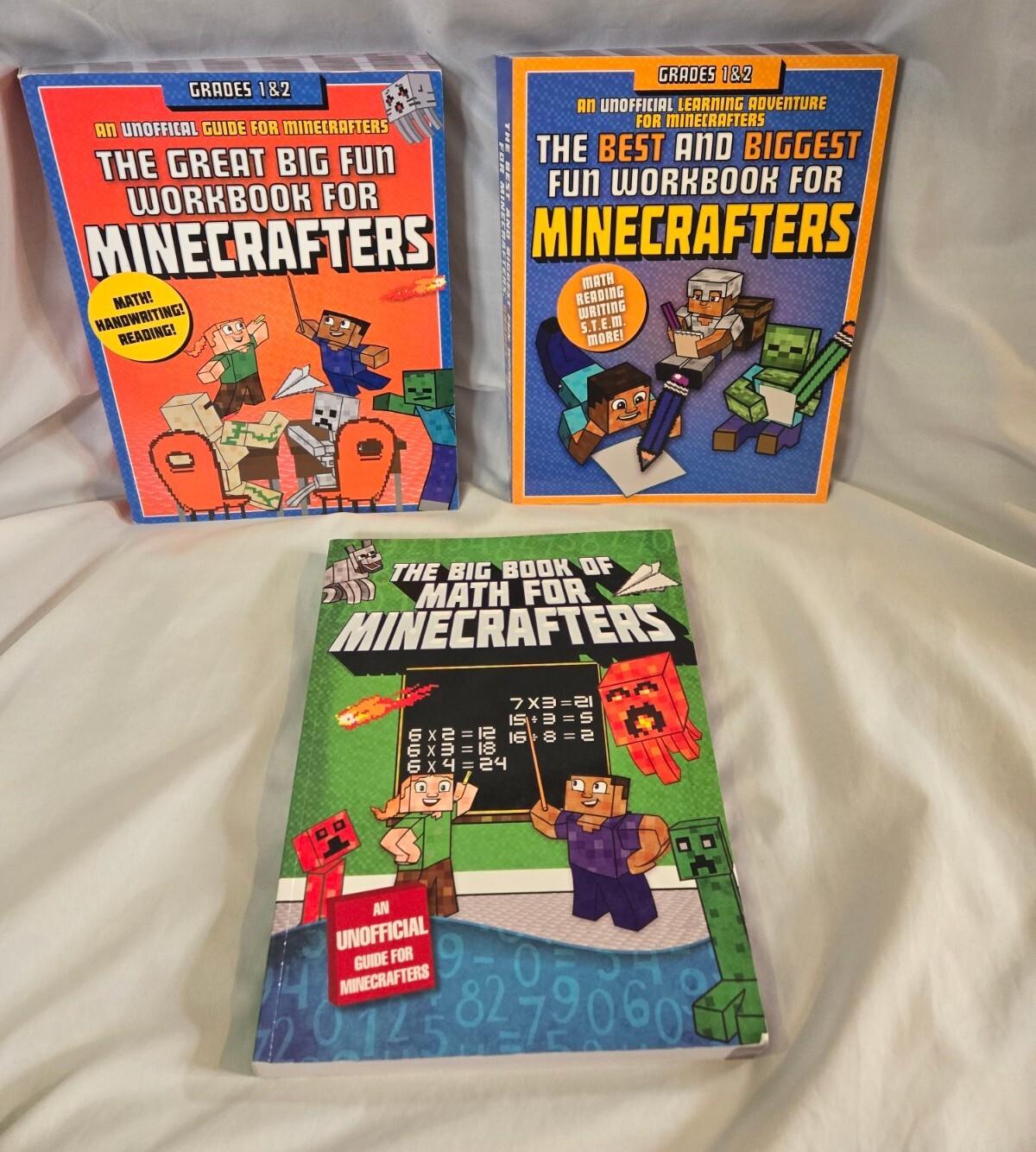 Minecrafters The Best & Biggest Great Big Fun & Math Workbooks For ...