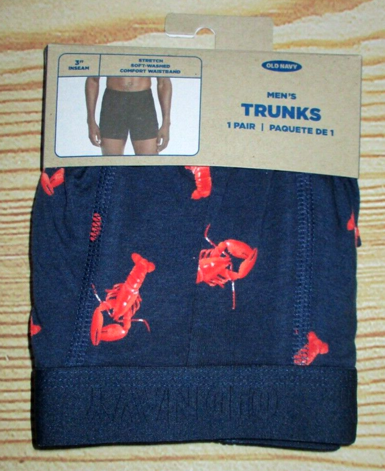 MENS OLD NAVY LOBSTER BLUE TRUNKS BOXER BRIEF SIZE L (36/38) | eBay