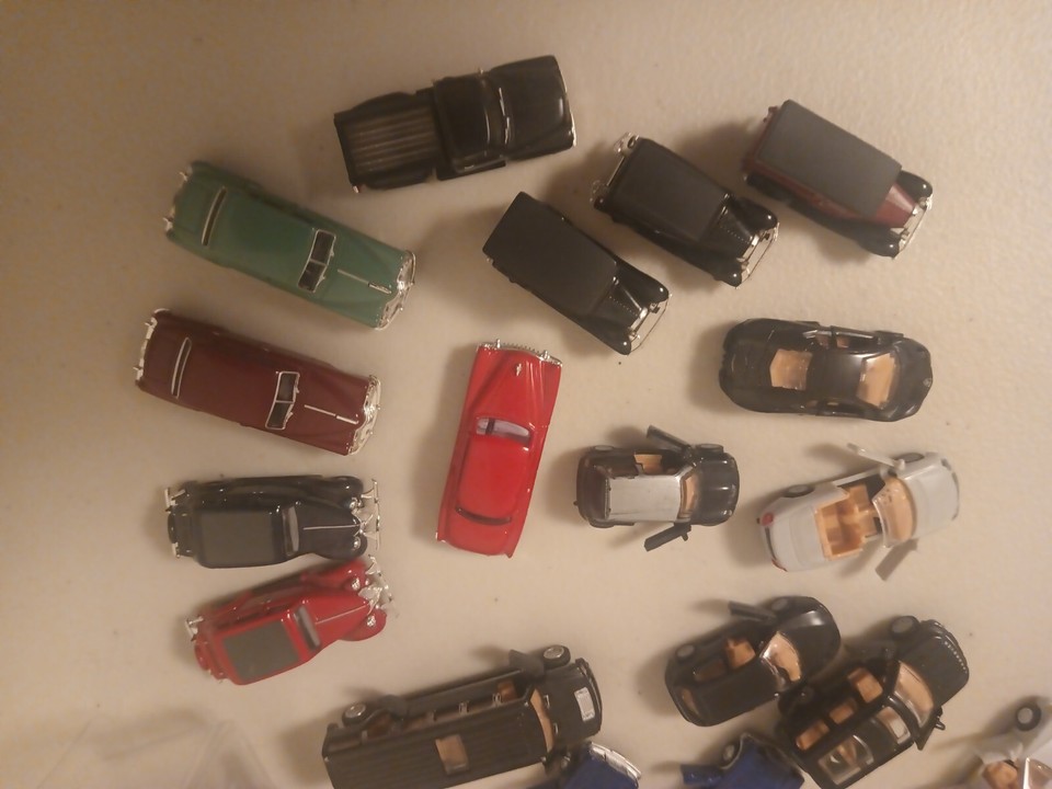 Ho 1:87 Scale Car Lot Of 22 Limousine Vintage Pickup Sports Car More ...