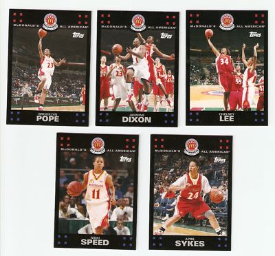 RUTGERS SCARLET KNIGHTS ALL AMERICAN GIRLS BASKETBALL SET APRIL SYKES ...