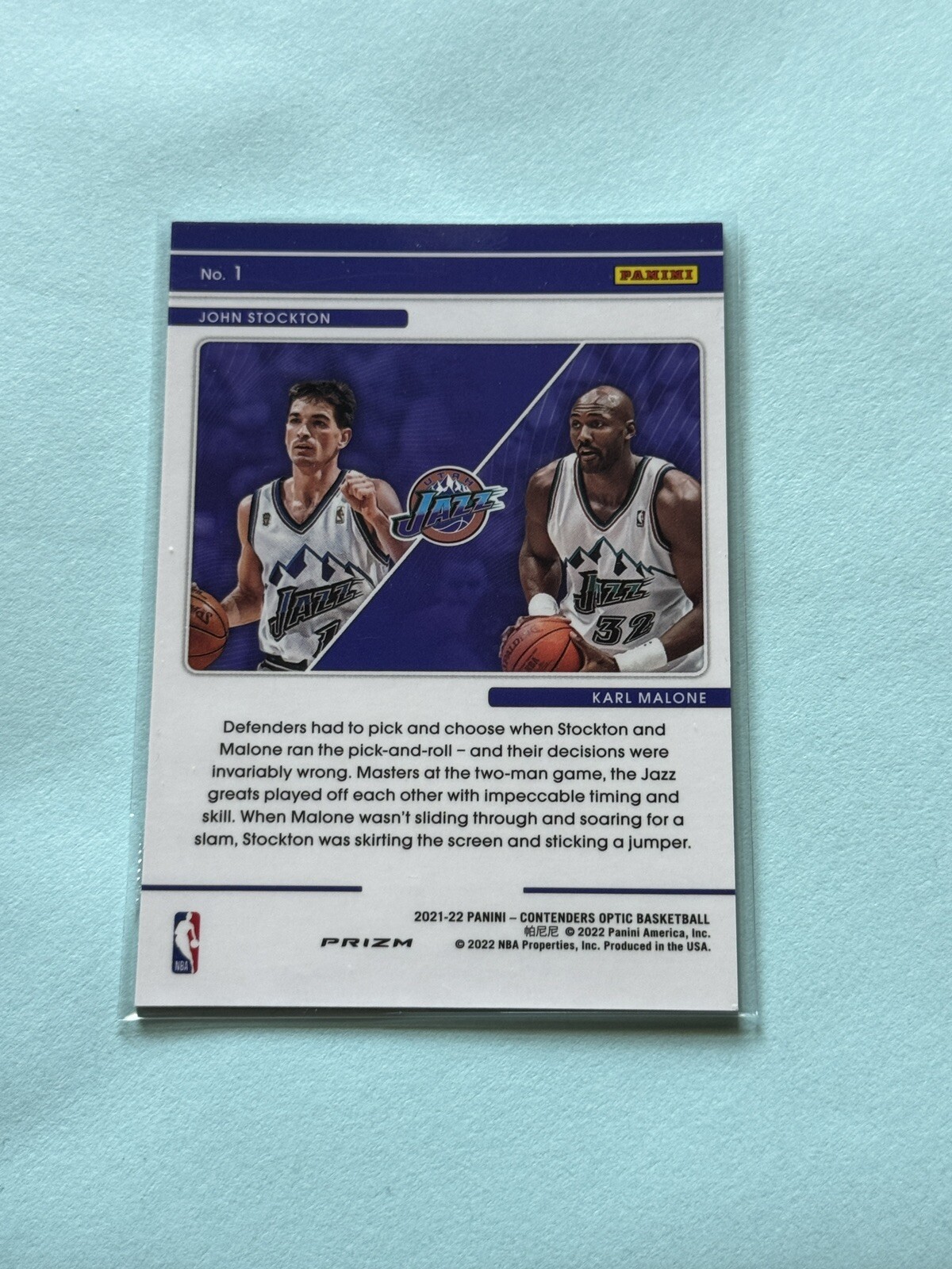 2021-22 Panini Contenders Optic - Legendary Tandems Karl Malone, John ...