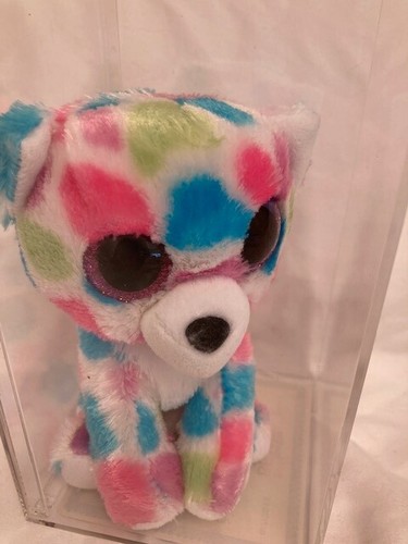 Ty Beanie Boos ️AUTHENTICATED PROTOTYPE Rare Rainbow Spotted Cat Museum ...