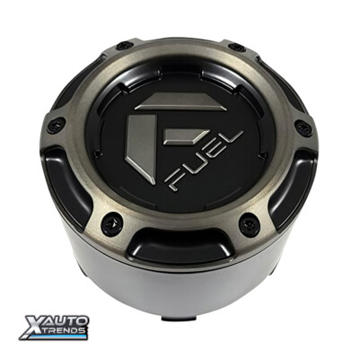 Fuel Off-Road Matte Black Wheel Center Cap w/ Dbl Dark Tint Logo 1005 ...