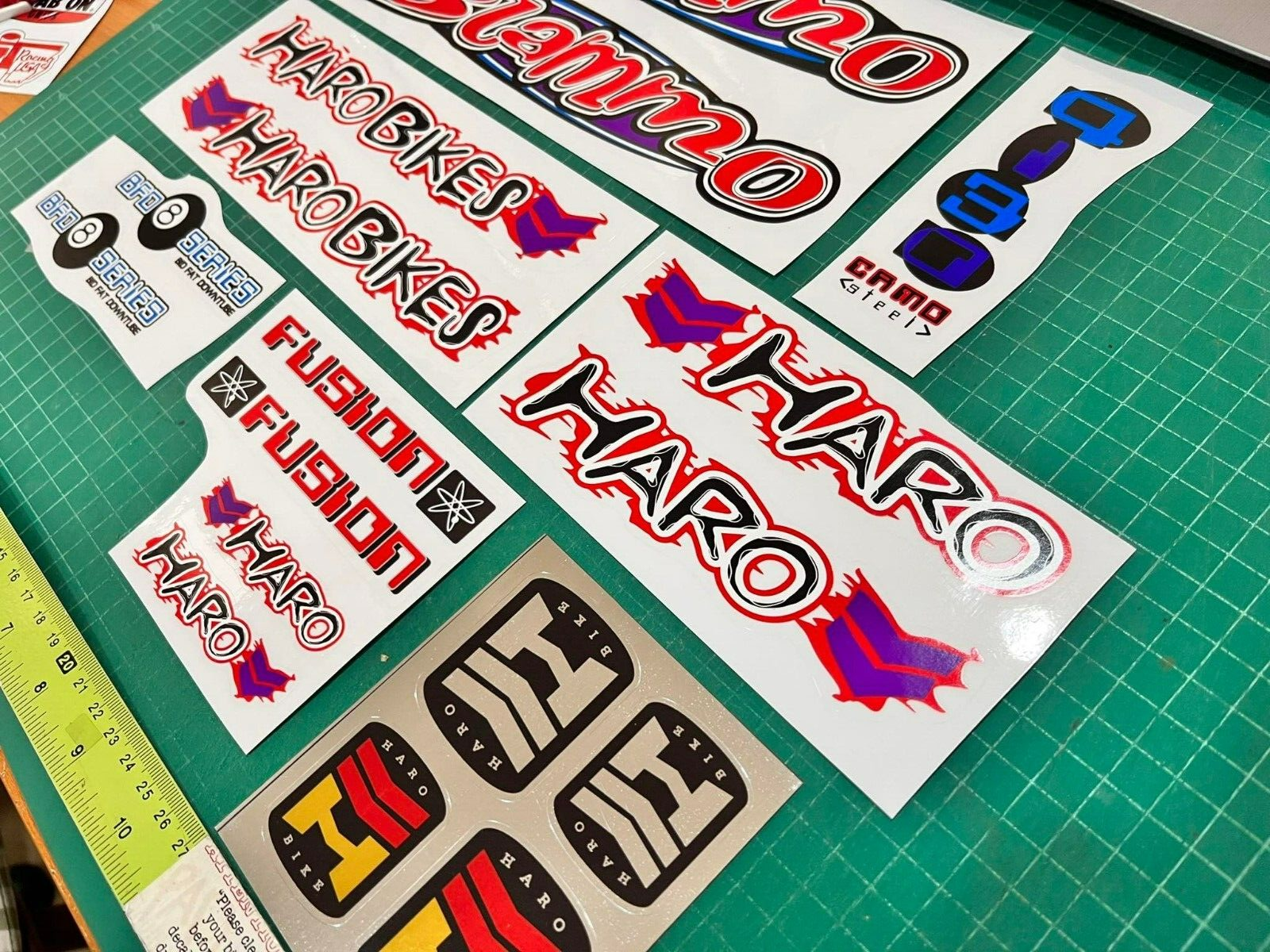 1997 Haro blammo red Bmx sticker decal | eBay