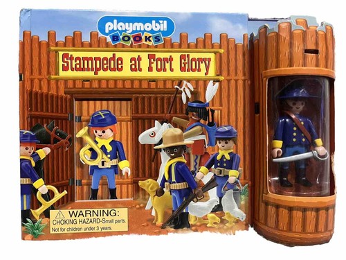 NEW Playmobil Books Stampede at Fort Glory Wild West Soldier Cowboy ...