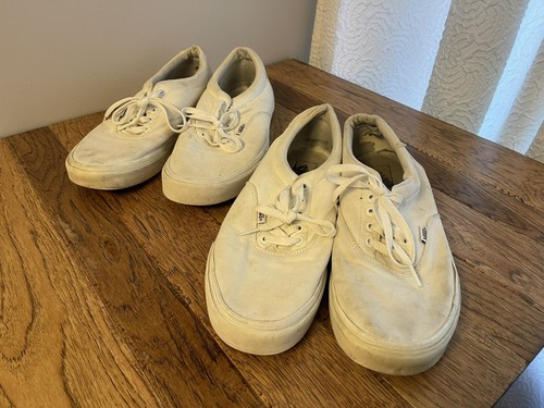 Vans Off The Wall 721356 & 508731 White Sneakers Size- Men’s 11.5 - 2 ...