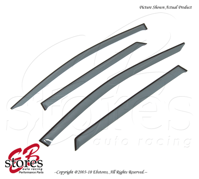 For Ford Edge 2015-2016 Tape On Ash Grey JDM Window Visors Deflector ...