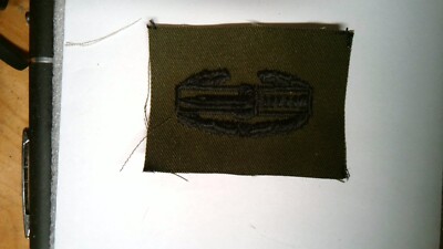 MILITARY PATCH SEW ON TAB OD GREEN BDU US ARMY COMBAT ACTION BADGE | eBay