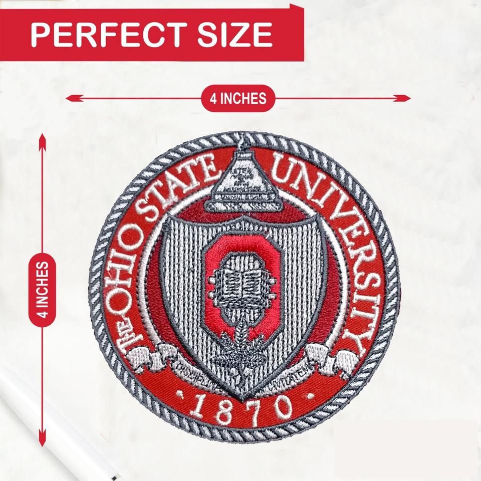 Pack Of 2 Ohio State University & Ohio State Buckeyes Iron On Patch ...