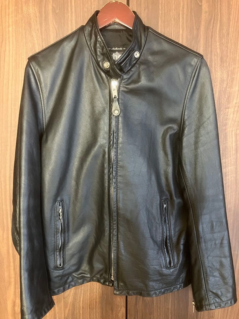 Schott "654 26" Leather Single Rider Jacket S Made in… - Gem