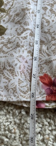 Shell Kepler Sleeveless Floral Grandma Core Cottage Core Sheer Top Size ...