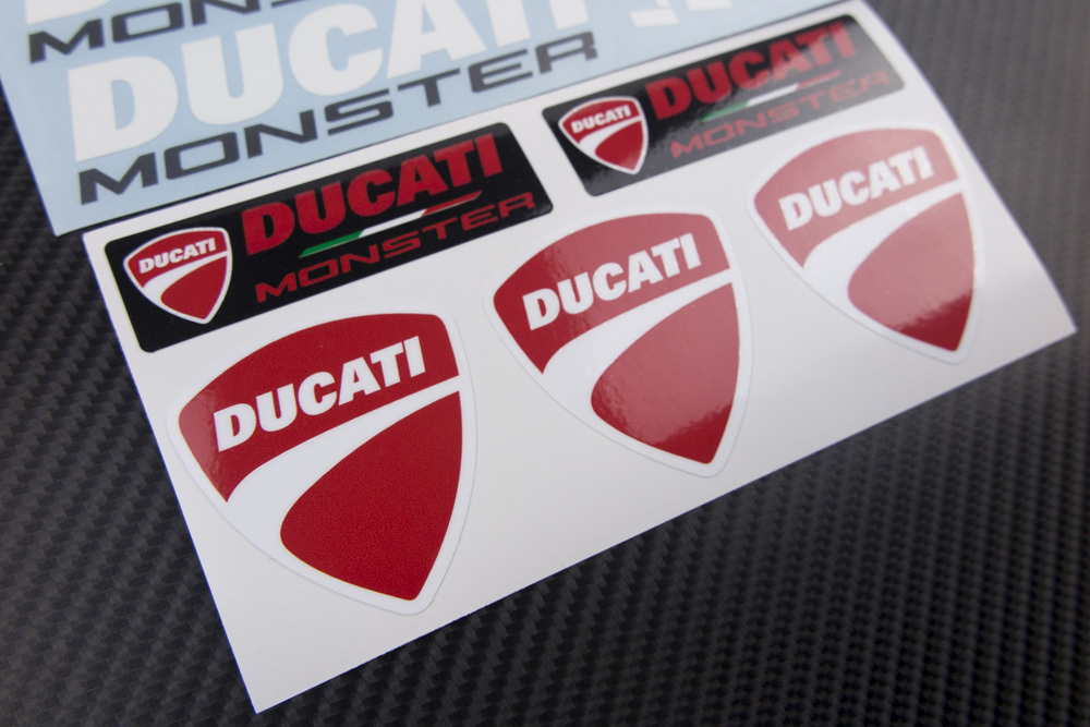 Ducati Monster tank decal set 13 highest quality stickers 1100 1200 ...