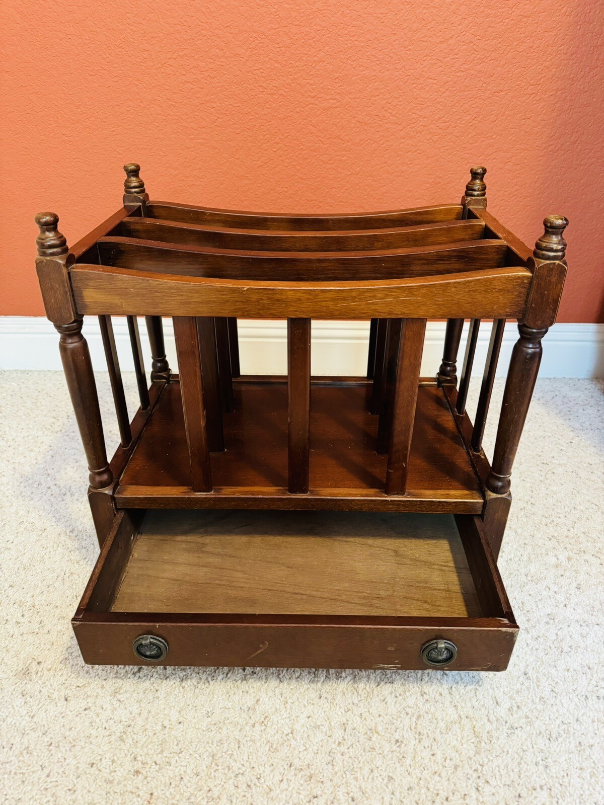 Bombay Company Solid Wood Magazine Rack Drawer | eBay