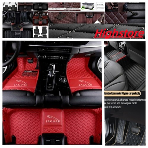 For Jaguar All Models Car Floor Mats 2000-2024 Custom PU Leather Liners ...