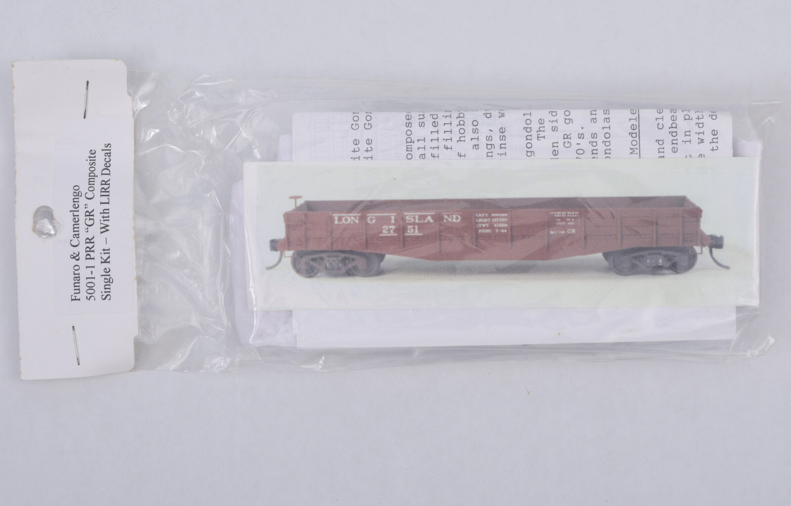 Funaro & Camerlengo 5001-1 PRR GR Composite w/LIRR Decals HO Scale ...