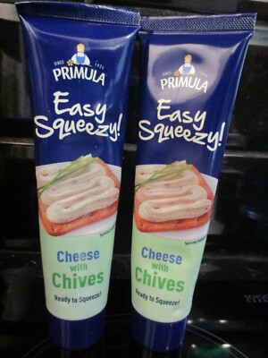 PRIMULA SQUEEZY CHEESE & CHIVE SPREAD 100G VARIOUS QUANTITIES FREEPOST ...