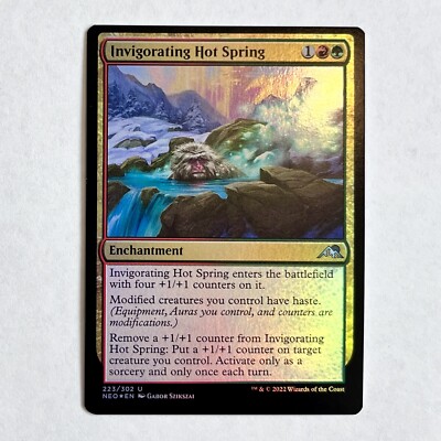 Invigorating Hot Spring FOIL Kamigawa Neon Dynasty MTG NM Near Mint ...