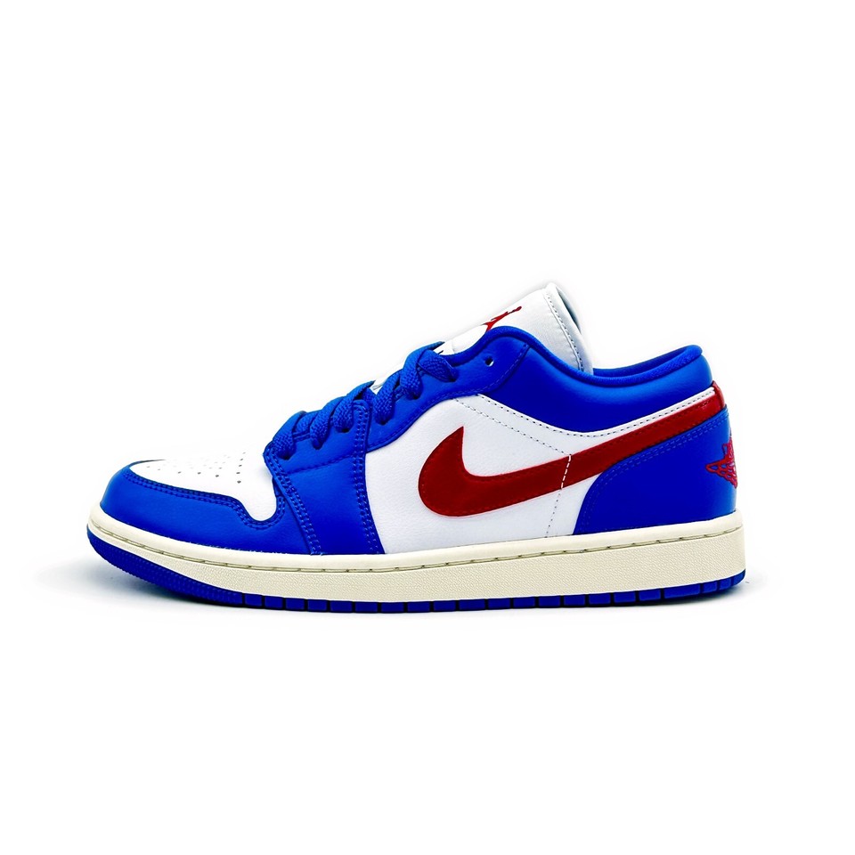 DC0774-416 Nike Air Jordan 1 Low Sport Blue Gym Red Sail White (Women's ...
