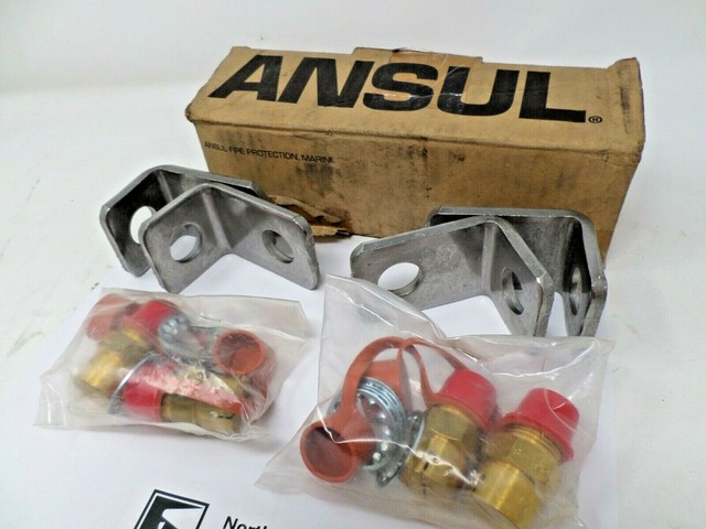 Set of 4 Four ANSUL 57044 Vehicle Fire Suppression Nozzle With Blow-Off ...