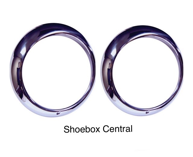 New 1948-55 Ford Pickup Headlight Trim Ring Bezels | eBay