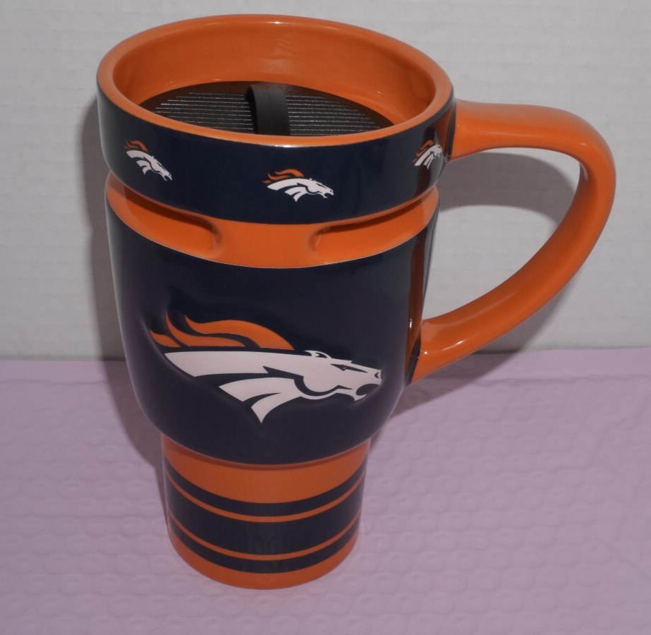 Denver Broncos Logo NFL 2012 Boelter Brands Ceramic Coffee Mug NOS | eBay