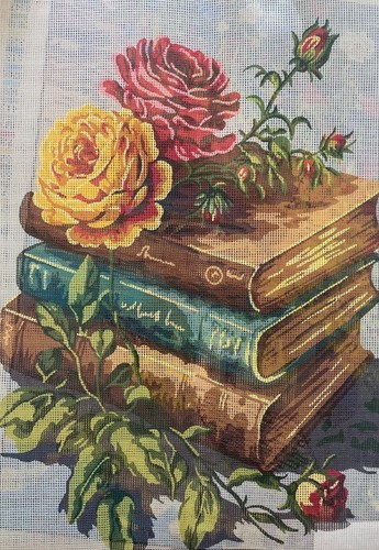 "Romantic" Printed Canvas for Needlepoint Tapestry Gobelin Embroidery ...