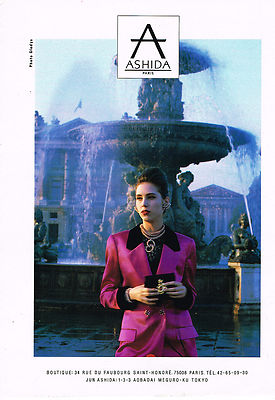 PUBLICITE ADVERTISING 084 1991 ASHIDA mode pret à porter | eBay