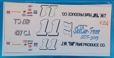 SlotCar-Fever | No. 3015 | 1:24 #11 JW Bill Hunt Produce Co Decals | eBay