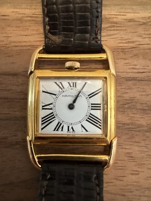 HAMILTON CONTOUR GOLD PLATED 27mm VINTAGE QUARTZ MEN'S WATCHHAMILTON | eBay