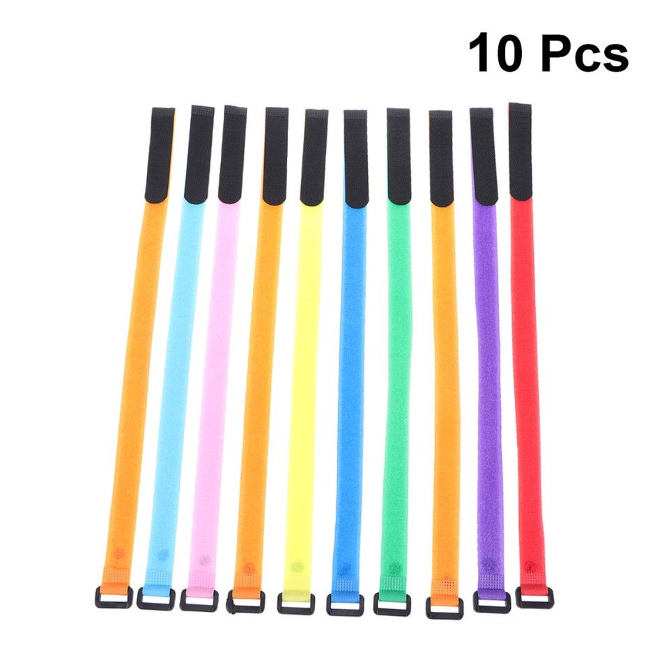 10pcs Cable Ties Stickers Strap Stickers Sticking Band Bundling Belt ...