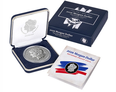 2026-P Morgan Silver Dollar / Reverse Proof /Dual Date Privy / U.S ...