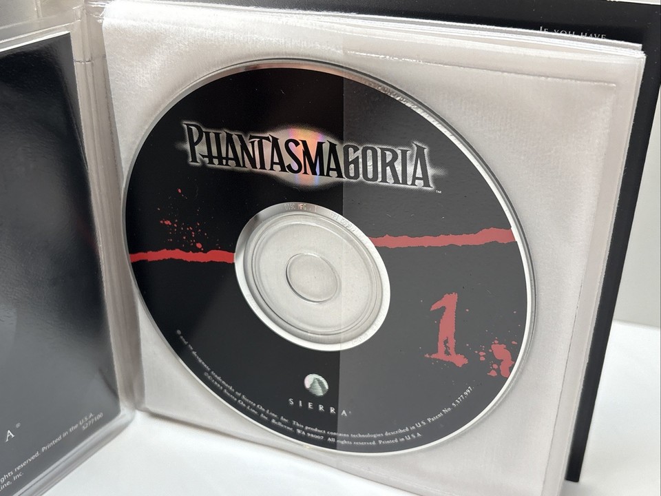 Phantasmagoria - Sierra 1995 Macintosh - 7 CD Big Box Game - Complete ...