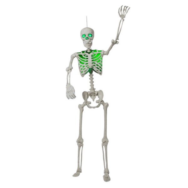 Hyde & Eek! Boutique Lit Posable Skeleton Halloween Decorative ...
