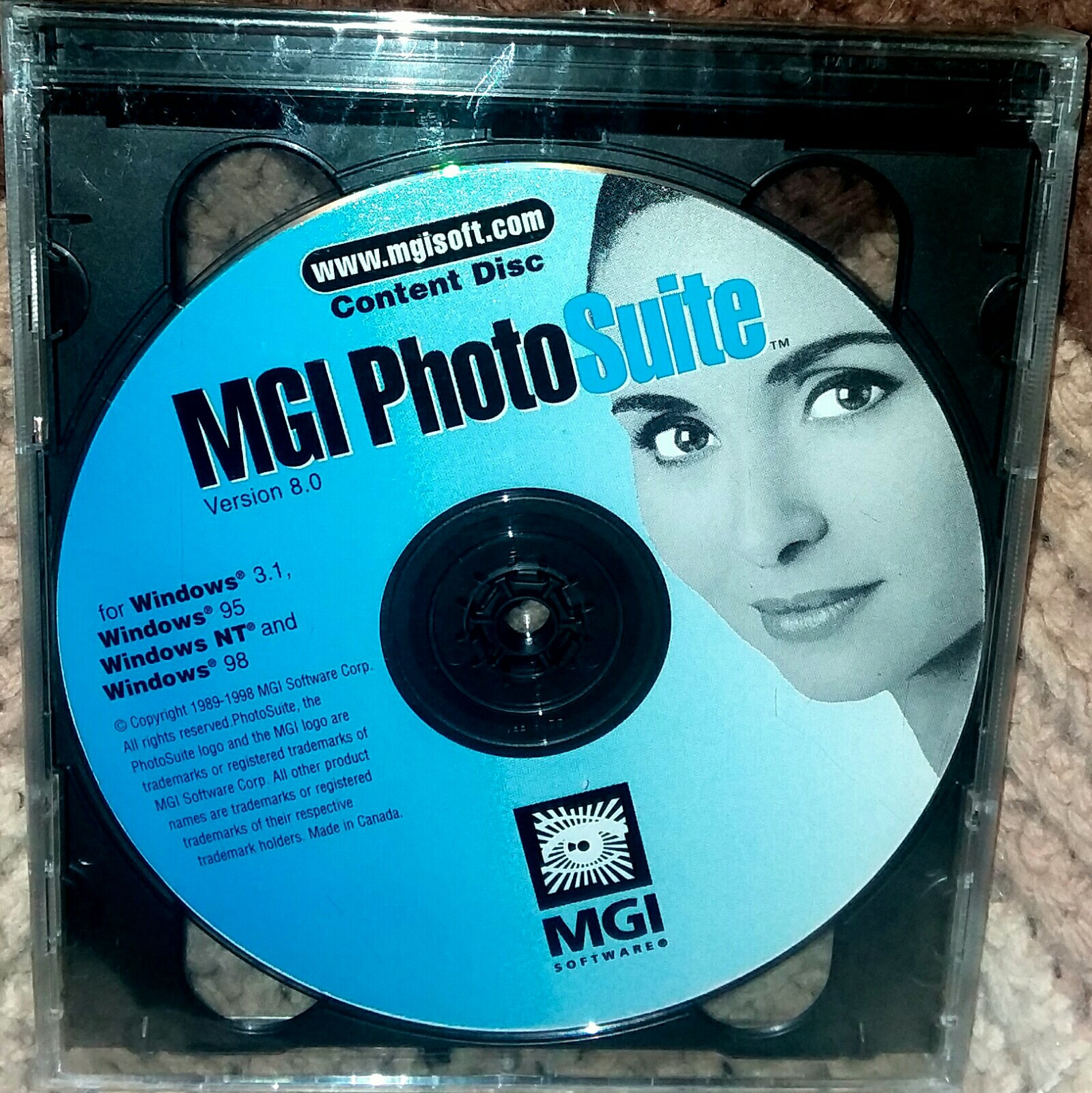 PhotoSuite MGI Version 8.0 CD ROM Software NWT New 1998 Windows 2 Discs ...