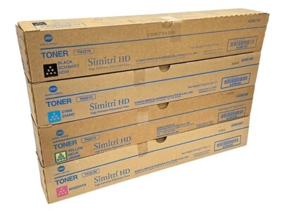 OEM Konica Minolta toner set TN321K TN321Y TN321M TN321C C364 C224e ...