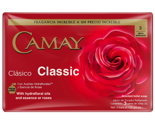 CAMAY Classic / With hydrofloral oils and essence of roses / 3 X 100 ...