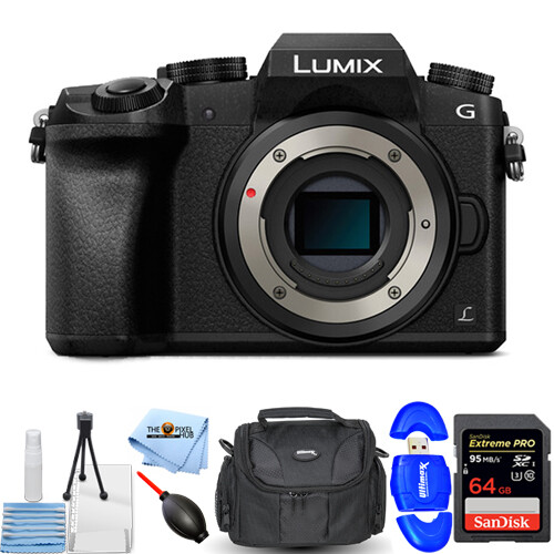 Panasonic Lumix DMC-G7 Mirrorless Camera (Body Only) - 7PC Accessory ...