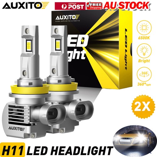2x H11 LED Headlight Globes Bulbs Kit Replace Halogen 20000LM White Kit ...