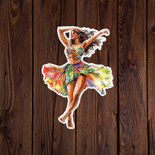 Pinup girl sticker vinyl decal brown hair sexy seductive cleavage ...