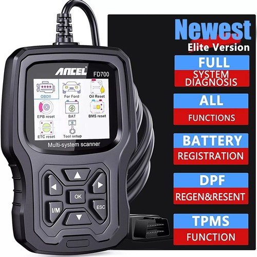ANCEL FD700 for FORD Car All System OBD2 Scanner Diagnostic Tool BMS ...